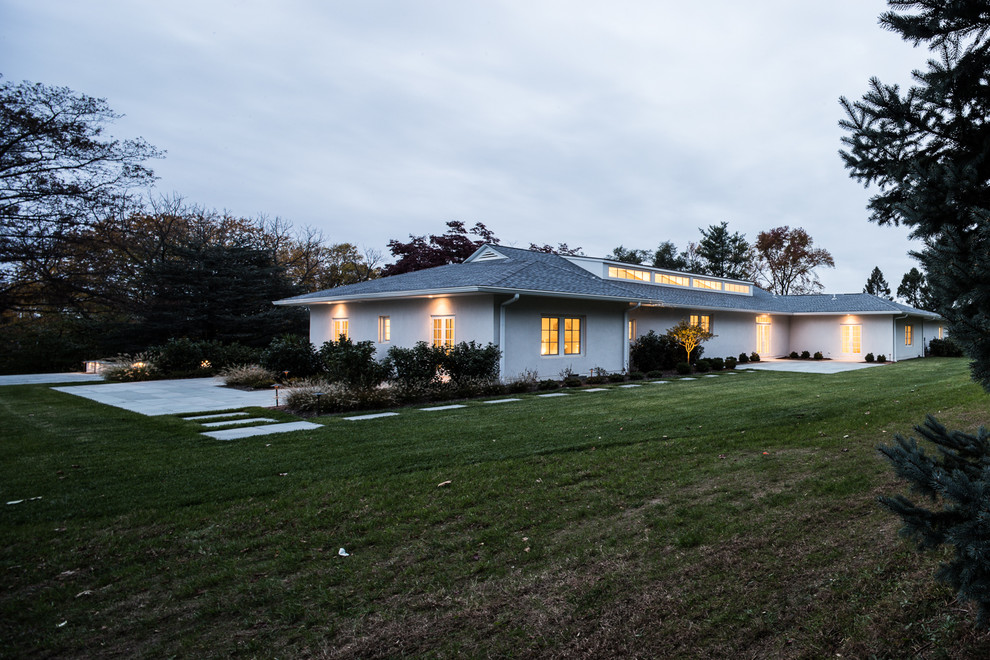 Modern White Home Renovation in Philadelphia - Modern - Exterior ...