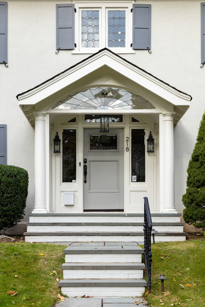 Modernized Center Hall Colonial - Modern - Exterior - New York - by RTH ...