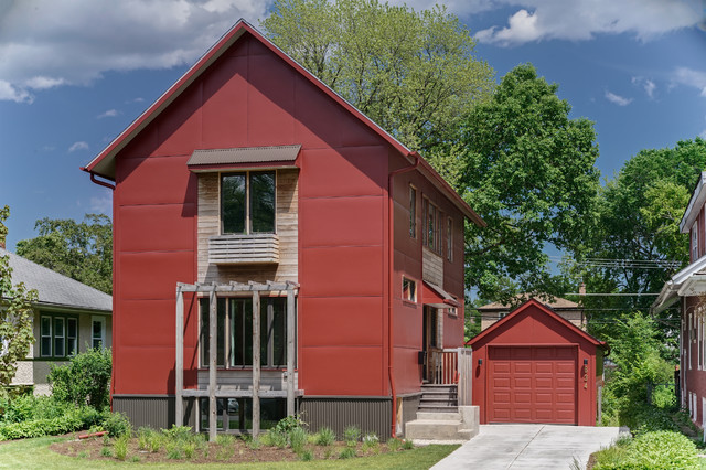 Modular Prefab Modern Farmhouse - Country - Exterior - Chicago - by Tom ...