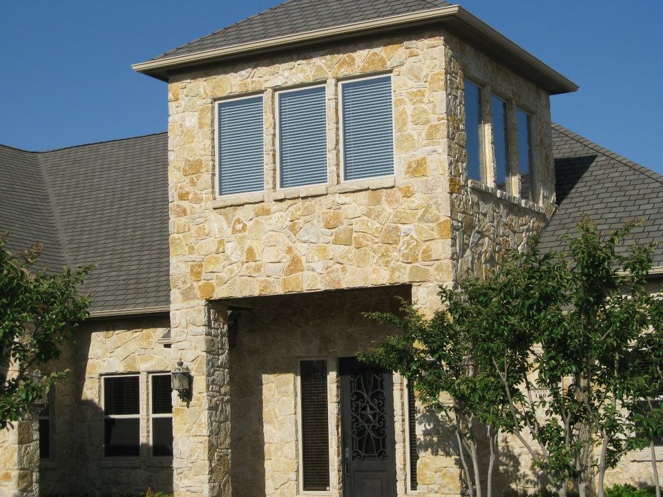 Monaco Natural Thin Stone Veneer Residential Exterior - Mediterranean ...