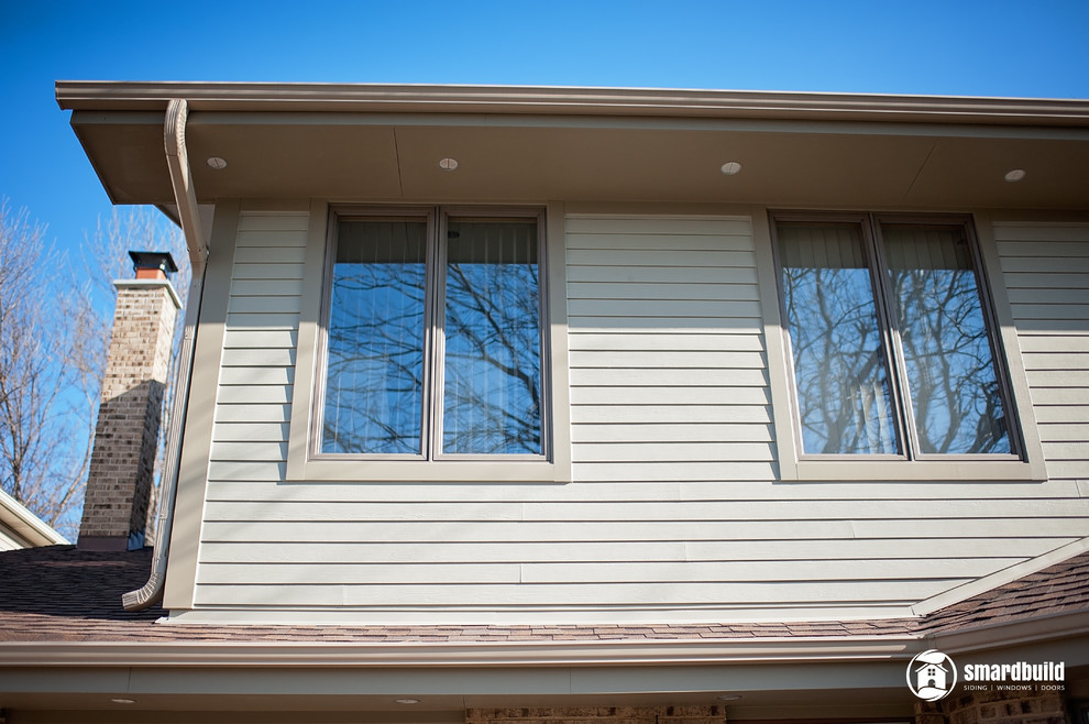 Monterey Taupe James Hardie siding 4'' exp. Smooth Finish - Traditional ...