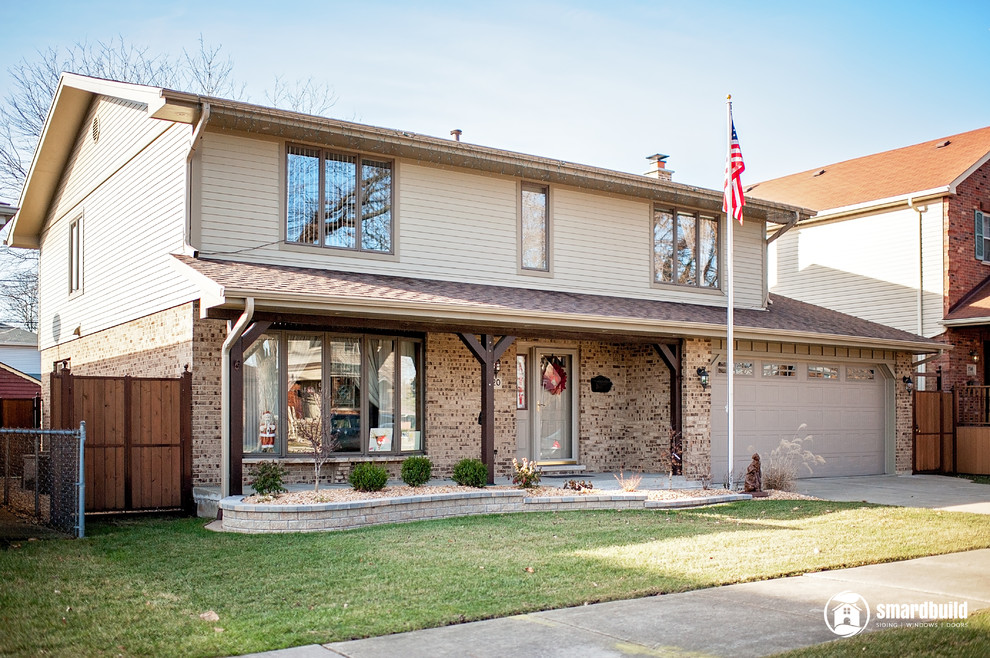 Monterey Taupe James Hardie siding 4'' exp. Smooth Finish - Traditional ...