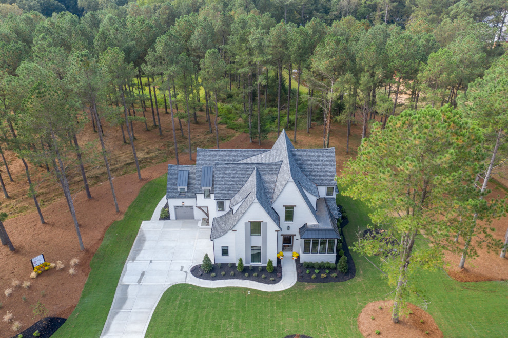 Montreaux - French Country - Exterior - Raleigh - by Frazier Home ...