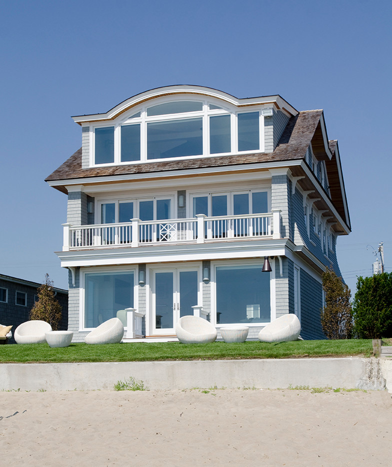 Moody Beach Home-Modern/Shingle style - Beach Style - Exterior ...