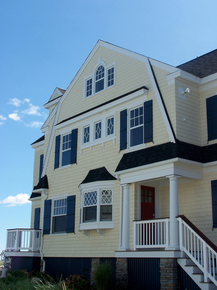 Moody Beach Shingle Style Gambrel - Beach Style - Exterior - Portland ...