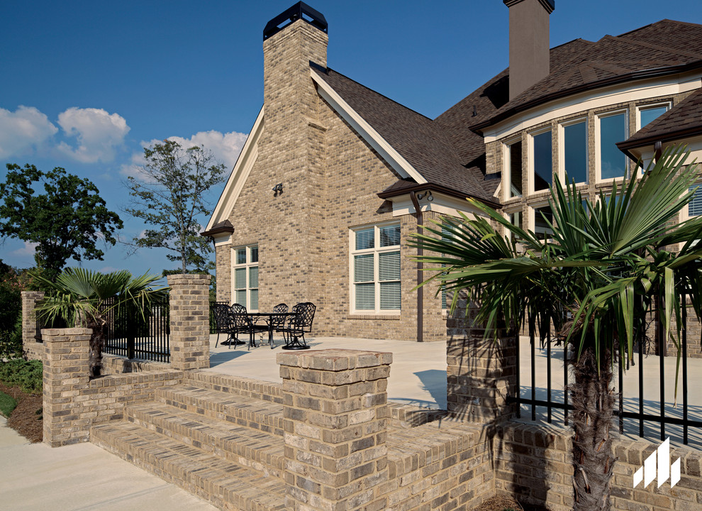 Morning Smoke Brick Home - Georgia - Contemporary - Exterior - Other ...