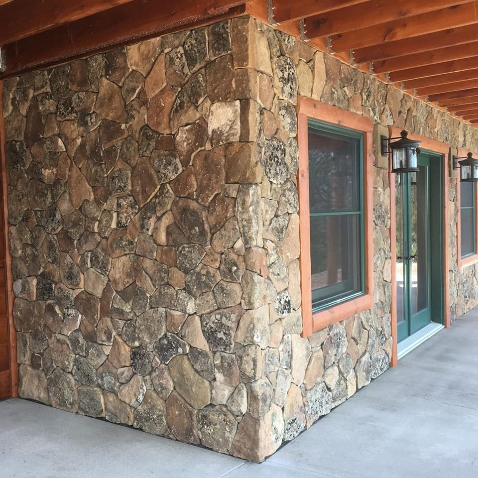 Moss Rock Natural Thin Stone Veneer Home Exterior - Rustic - Exterior ...