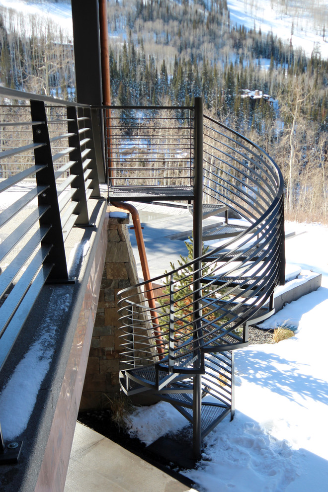 Mountain Contempary Exterior Horizontal Balustrade - Modern - Exterior ...