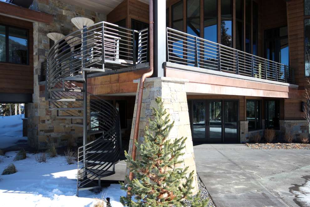 Mountain Contempary Exterior Horizontal Balustrade - Modern - Exterior ...