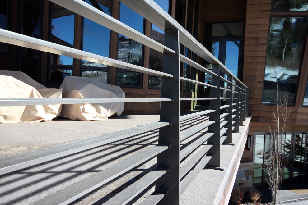 Mountain Contemporary Exterior Horizontal Balustrades - Exterior - Salt ...