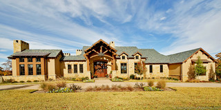 Mountain Craftsman Front Elevation - Traditional - Exterior - Dallas ...