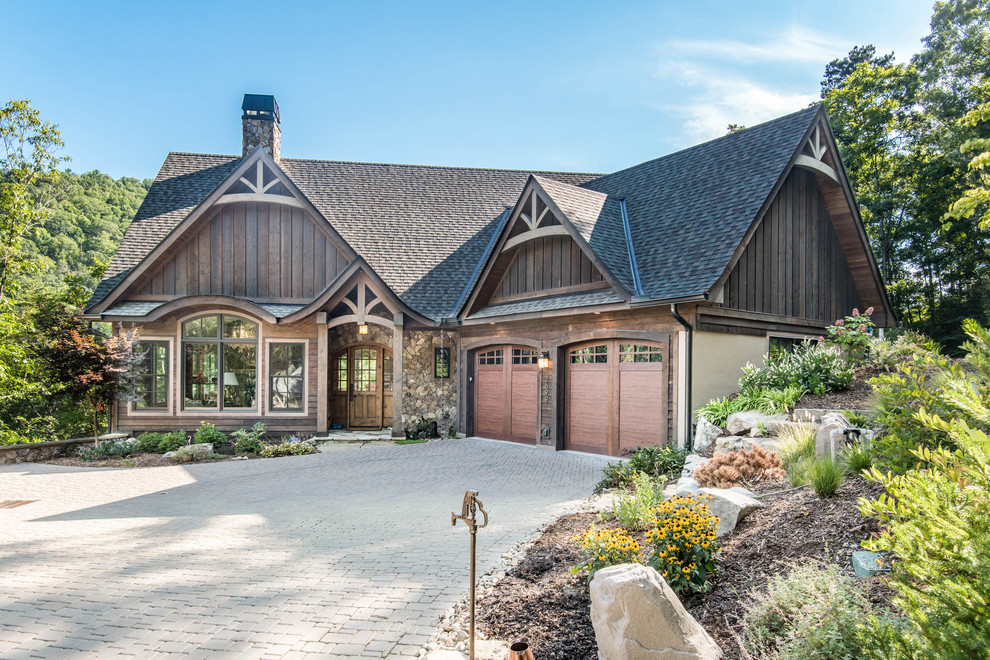 Mountain Rustic Craftsman - Rustic - Exterior - Other - by Living Stone ...