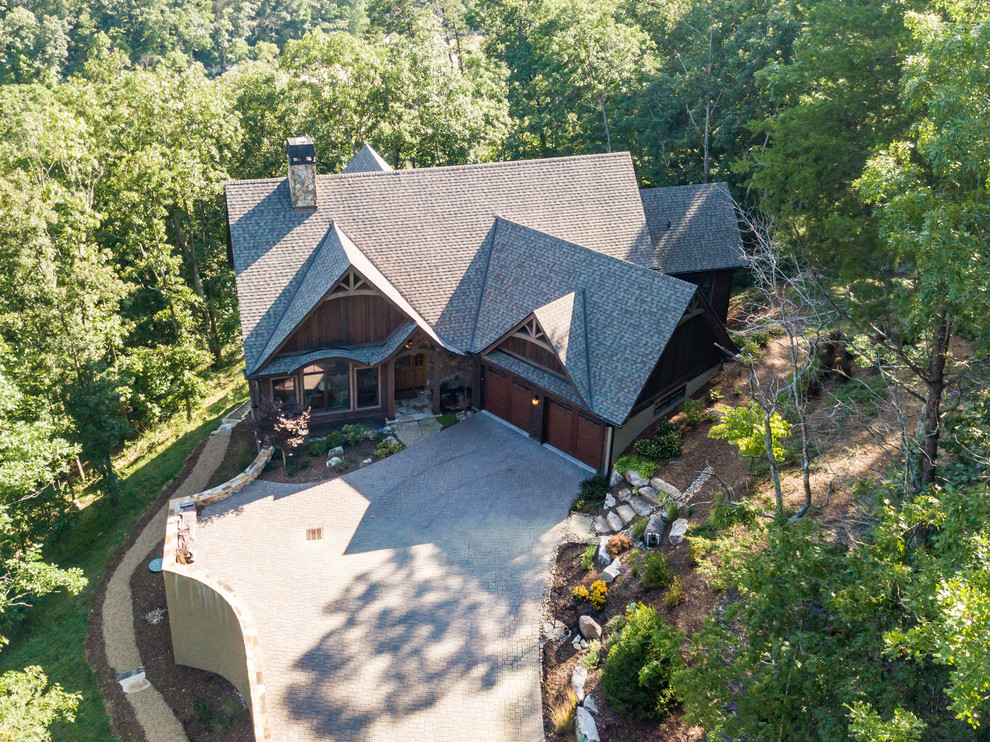 Mountain Rustic Craftsman - Rustic - Exterior - Other - by Living Stone ...