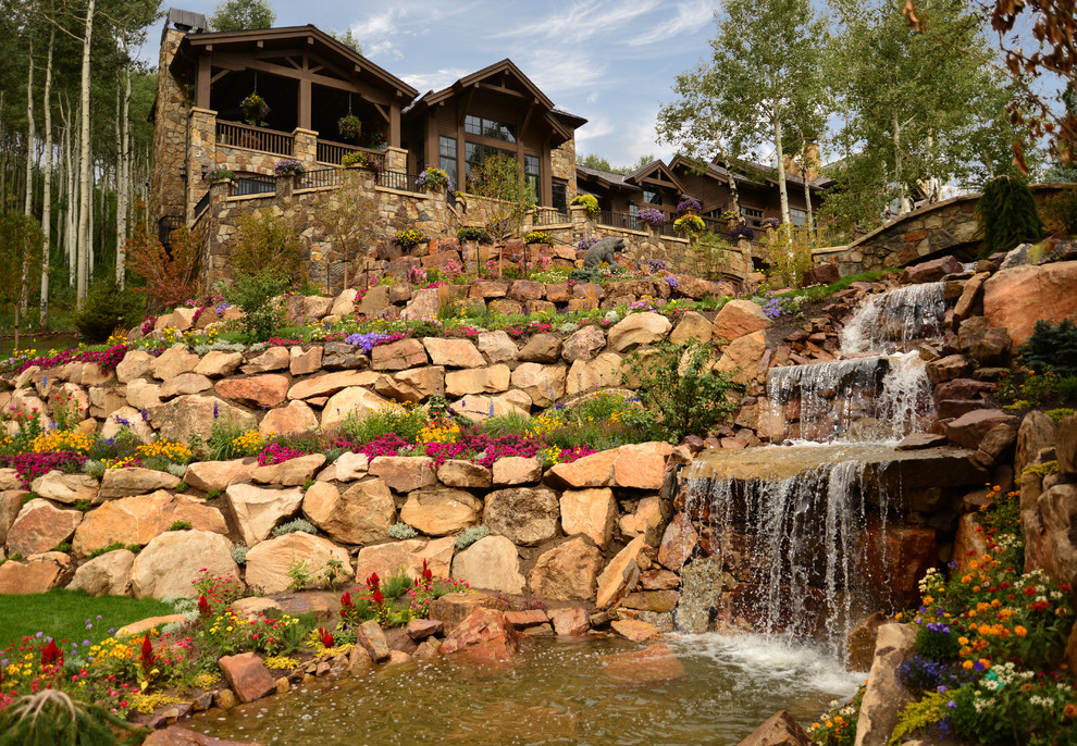 Mountain Stone Home Addition - Rustic - Exterior - Denver - by RMT ...