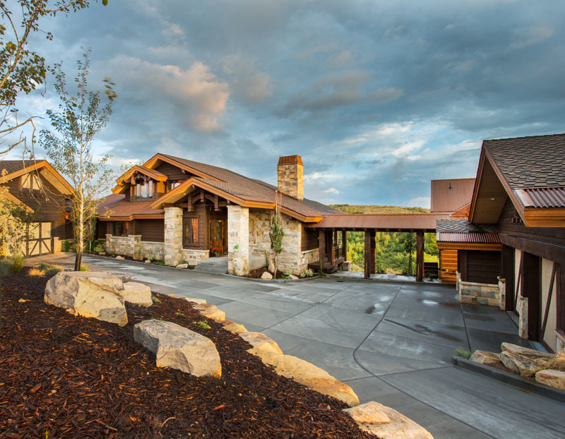 Mountain Transitional Home - Exterior - Salt Lake City - by Mammen ...
