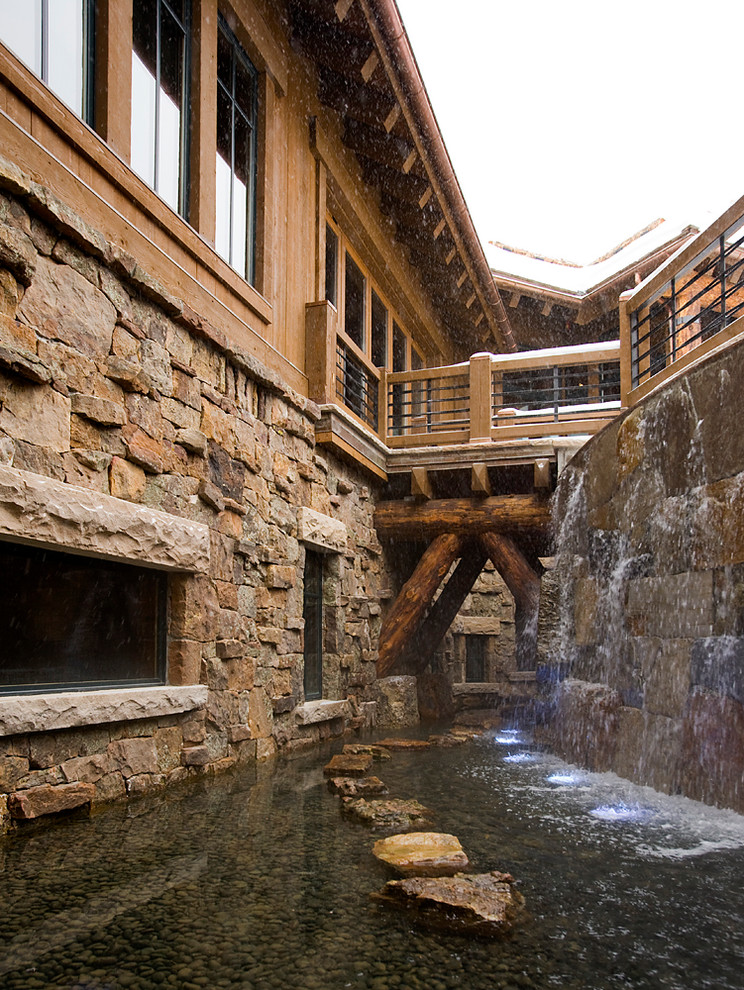Mountaintop Modern Log Estate - Rustic - Exterior - Denver - by Judge ...