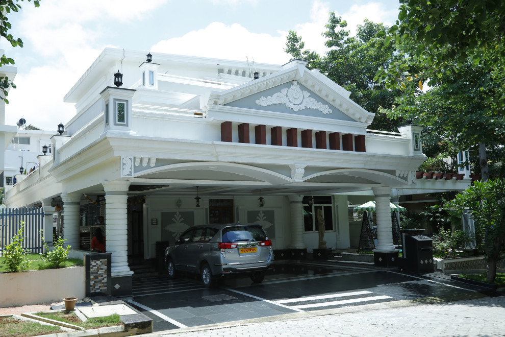 Mr. Srinivas Potluri's 6000 Sqft Luxury Triplex in Traditional Style ...