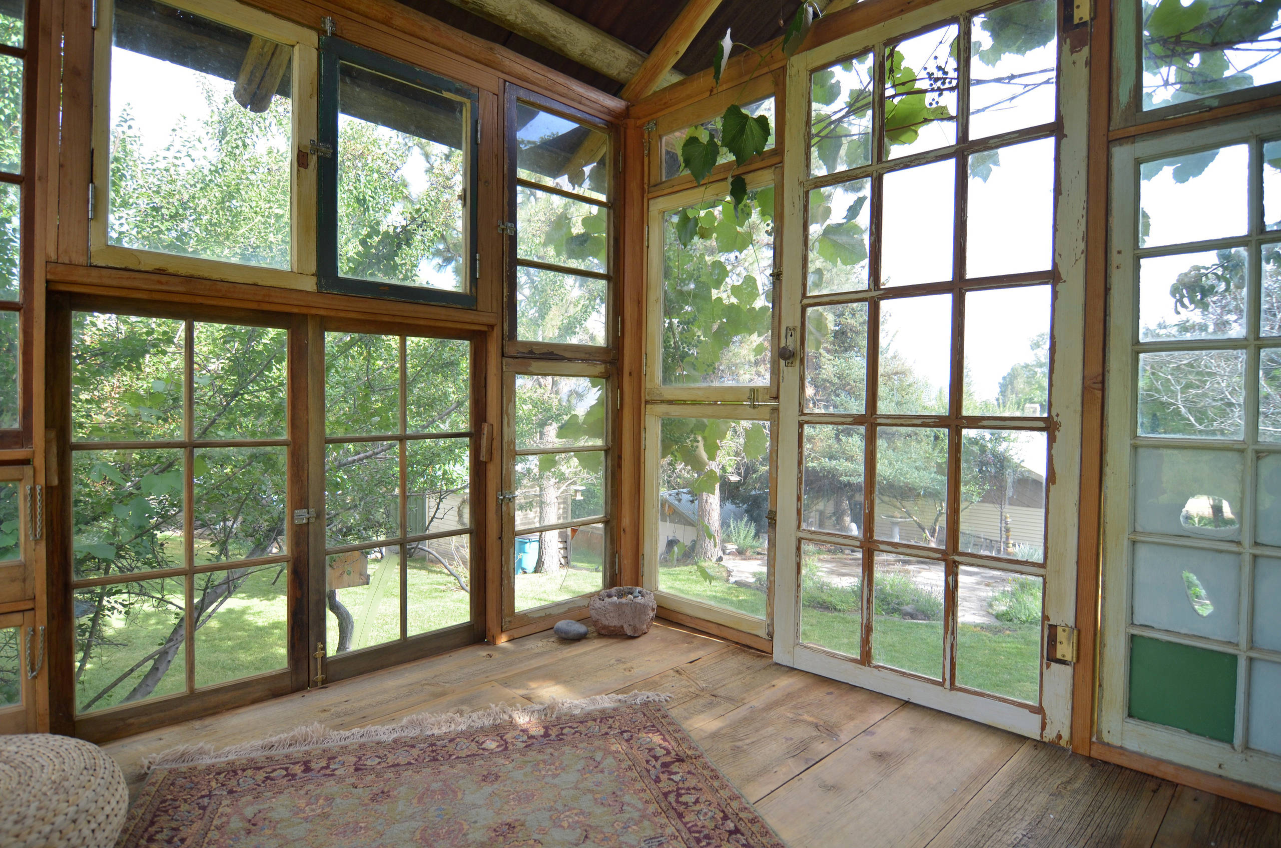 My Houzz: Meditation Room Made With Reclaimed Windows
