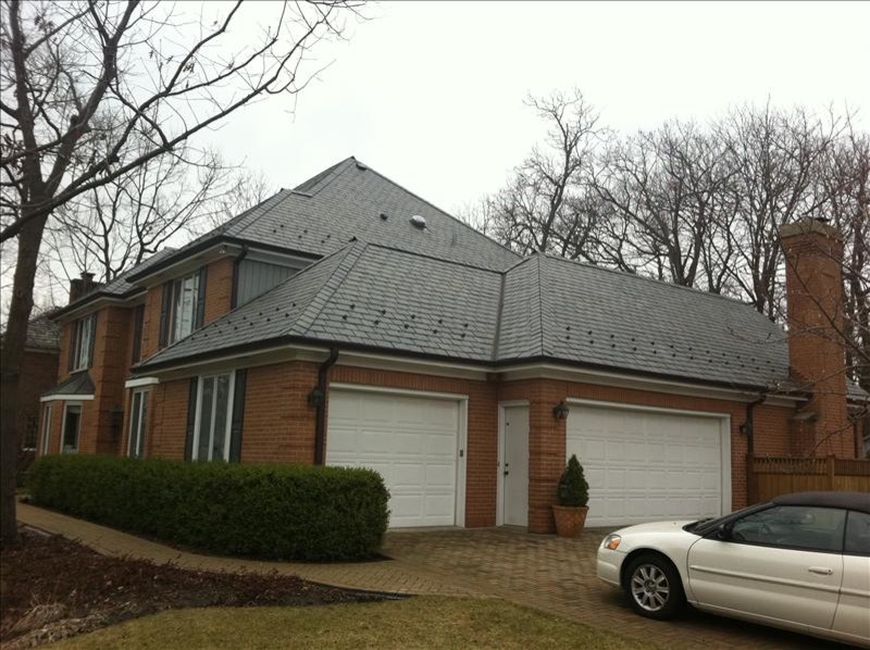 Natural Slate Roofing Project - GLenview, IL - Traditional - House ...