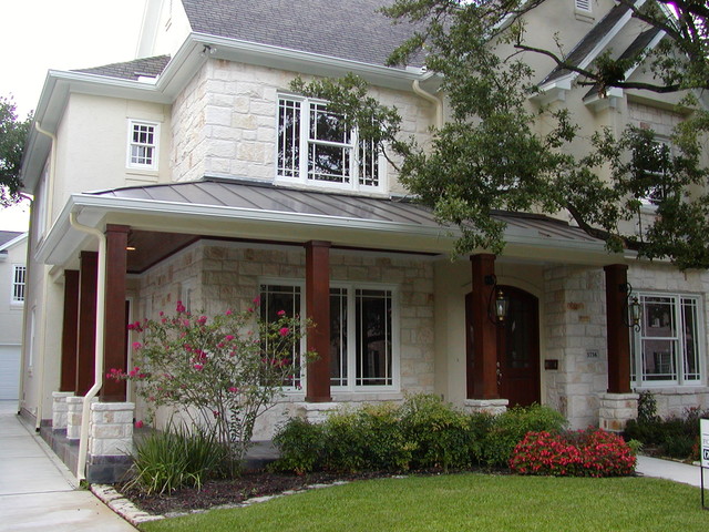 Natural Stone Exterior - Traditional - House Exterior - Houston - by ...