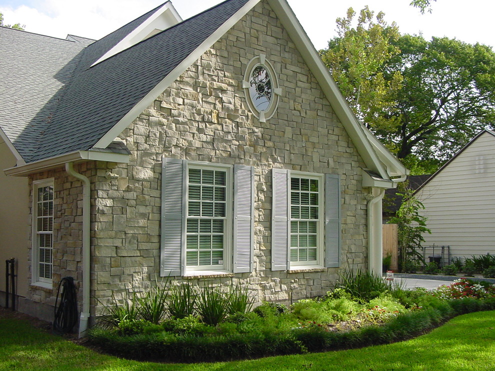 Natural Stone Exterior - Traditional - House Exterior - Houston - by ...