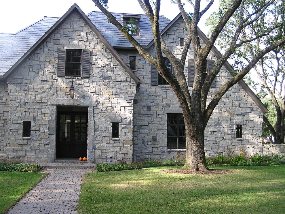 Natural Stone Exterior - Traditional - Exterior - Houston - by Alamo ...
