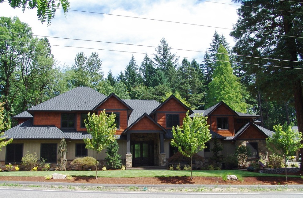 Natural Stone Veneer - Lake Oswego - Traditional - Exterior - Portland ...