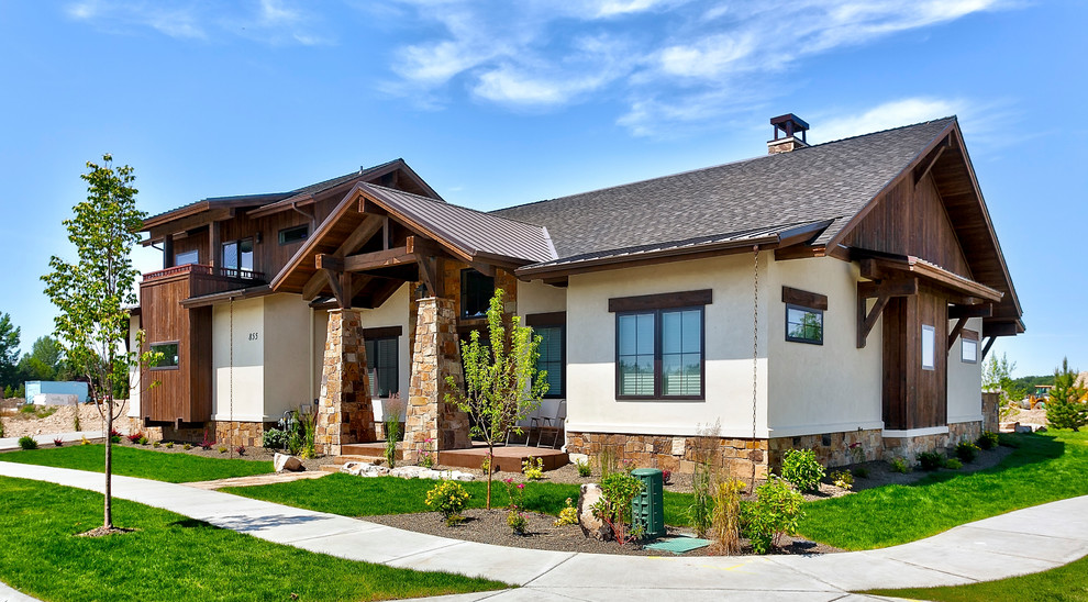Natural Wood Siding and Douglas Fir Timbers- Mountain Contemporary ...
