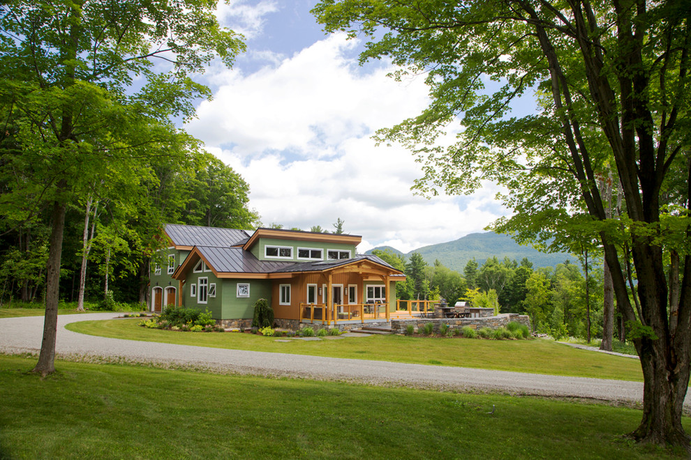 Net Zero, Empty Nester New England Timber Frame - Transitional ...
