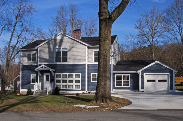 New 2nd Floor Addition to Ranch House - Traditional - Exterior - Boston ...