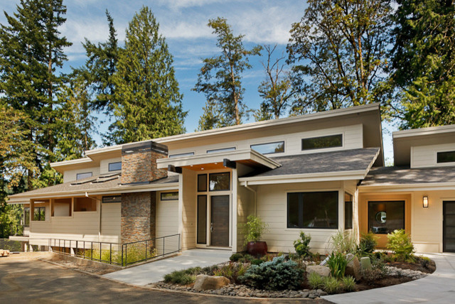 New 4,500 SF Spec House SW Portland Hills - Contemporary - Exterior ...