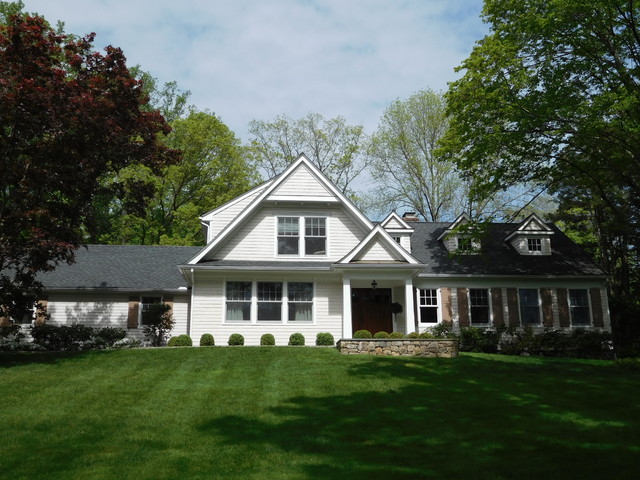 New Canaan Cape Addition & Renovation - Traditional - House Exterior ...