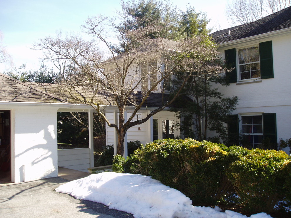 New Covered entry to Garage from two story addition - Traditional ...