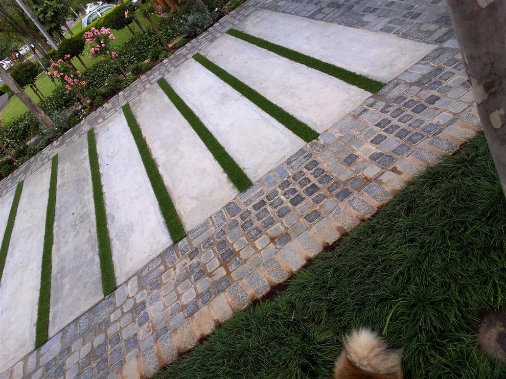 new driveway paving - Contemporary - Landscape - Other - by Helét van ...