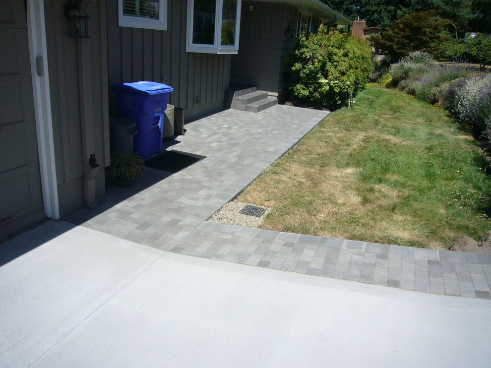 New Driveway with Paver borders - Traditional - Exterior - Portland ...