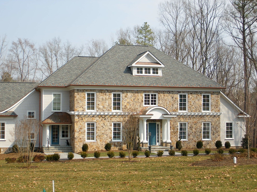 New England Neo Colonial - Traditional - Exterior - Richmond - by Mark ...