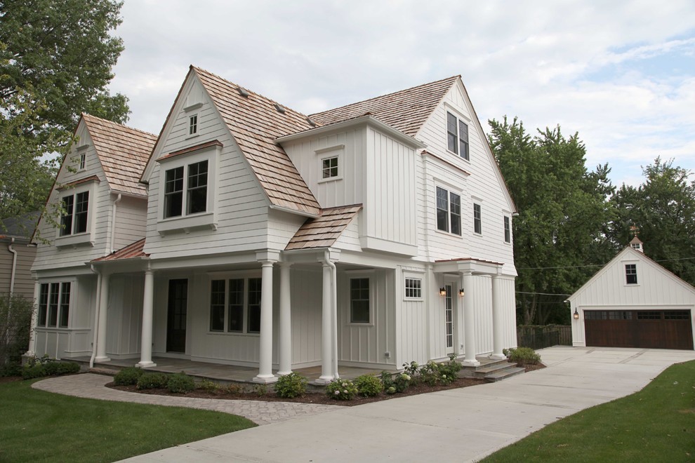 New England Style Home - Traditional - Exterior - Chicago - by Oakley ...