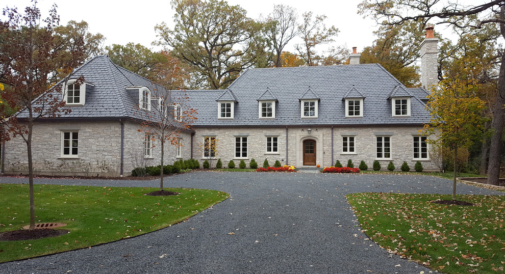 New French Countryside Home - Traditional - Exterior - Chicago - by ...