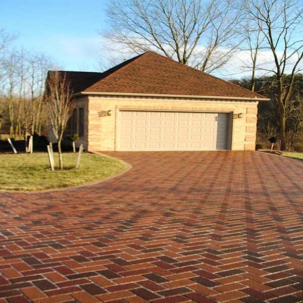 New garage with Imprinted Asphalt - Contemporain - Façade - Washington ...