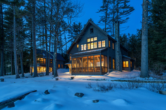 New Hampshire Lake House (IPA) - Modern - Exterior - Boston - by zero ...