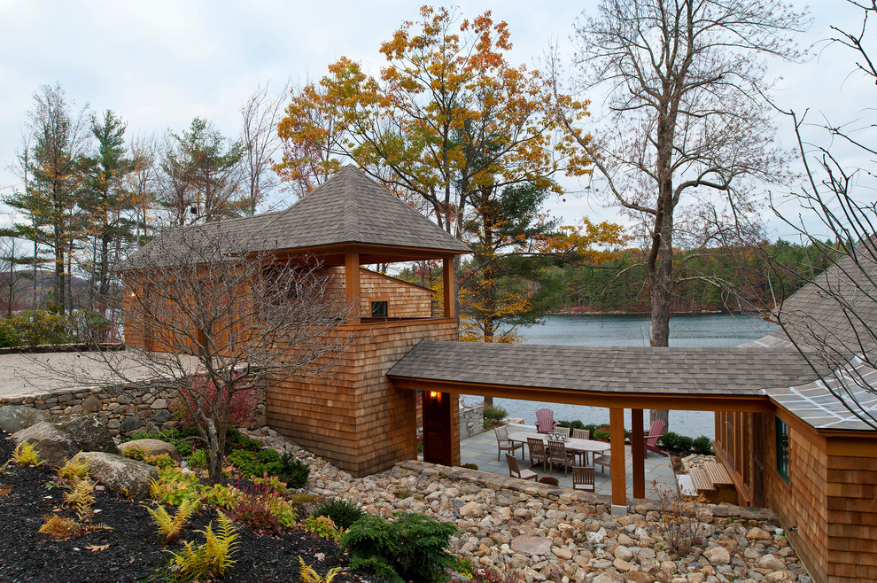 New Hampshire Lake House - Traditional - Exterior - Boston - by Sheldon ...