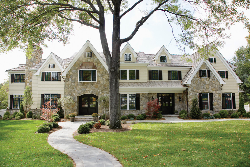 New home exterior with Essence wood windows and doors by Milgard ...