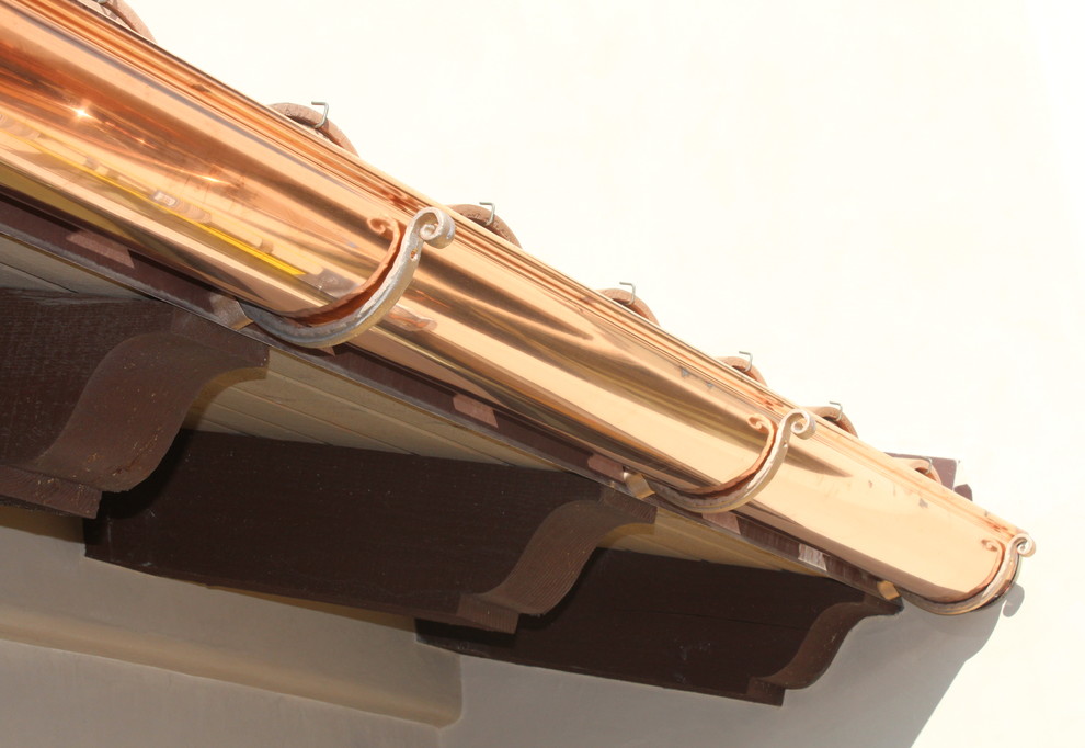 New Home in Palmdale Ca. First day Copper Half Round Gutter ...