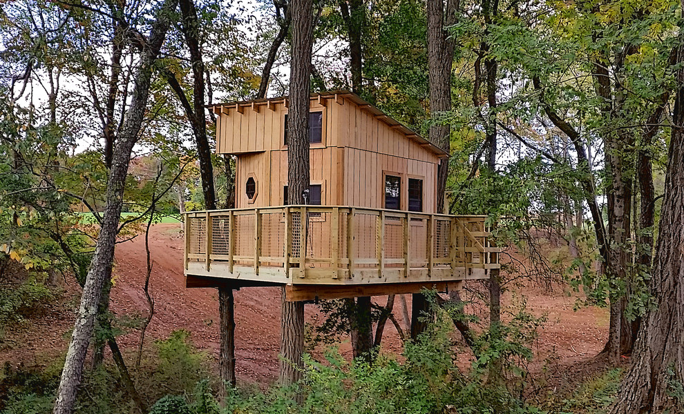 New Jersey Farm Treehouse - Arts & Crafts - House Exterior - New York ...