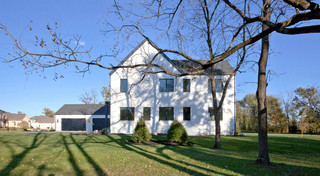New Modern Colonial House - Exterior - Indianapolis - by HAUS ...