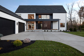 New Modern Colonial House - Exterior - Indianapolis - by HAUS ...