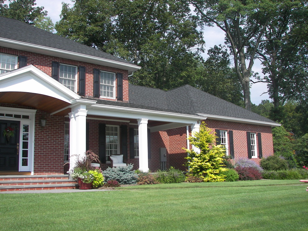 New Residence: Brick Colonial - Traditional - Exterior - New York - by ...