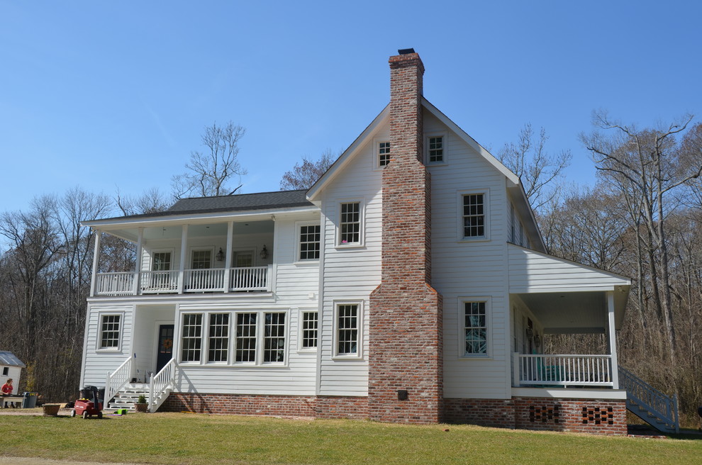(New) Traditional North Carolina Farmhouse - Farmhouse - Exterior ...