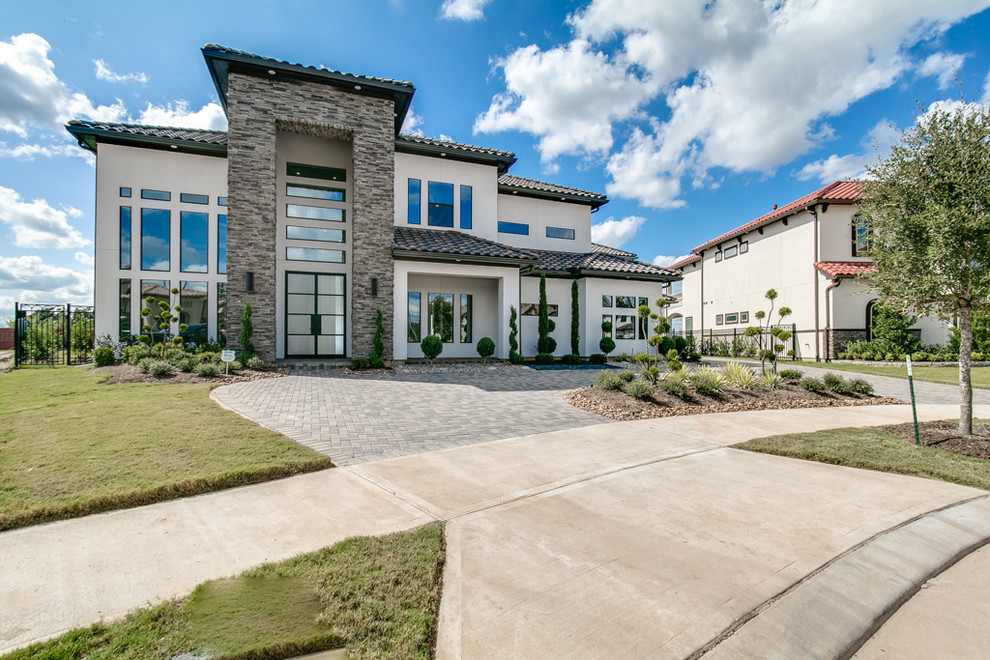 Newmark Homes - Elevation - Mediterranean - Exterior - Houston - by Newmark Homes | Houzz