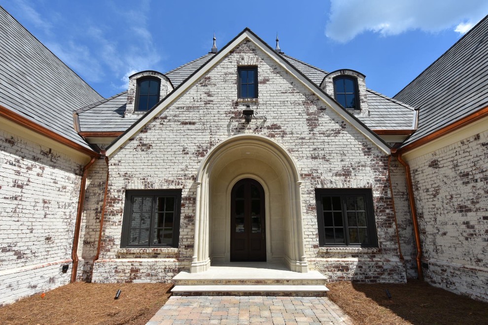 Newnan French Country Estate Lime Wash and Marmorino Plaster ...